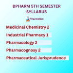 Bpharm 5th Semester Syllabus - PDF Download (as per PCI) - Pharmdbm